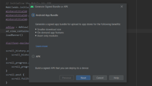 aab（Android App Bundle）の作成方法【Android Studio】 | enoiu