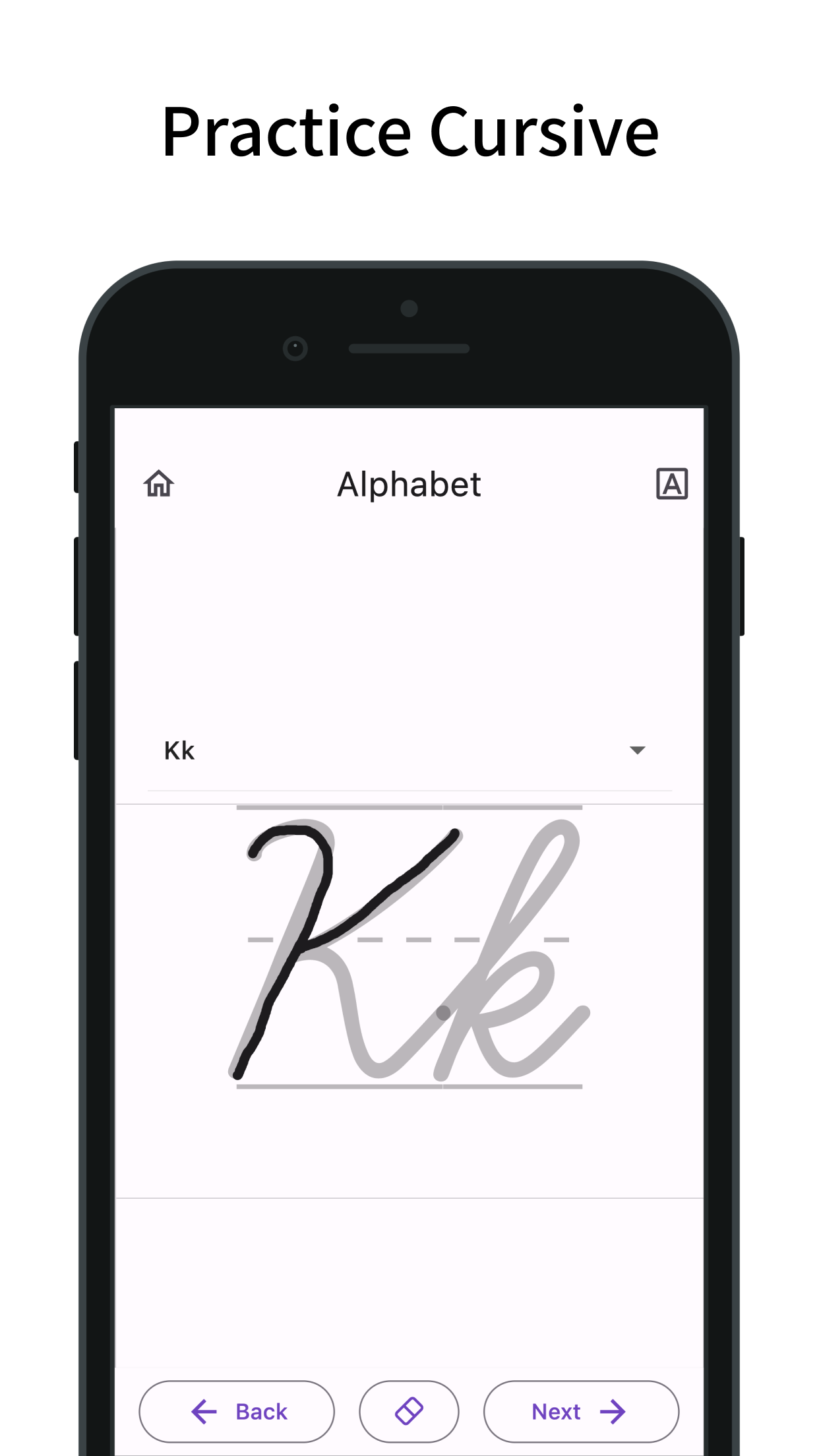 Cursive: Learn English Cursive [iOS, Android] | enoiu