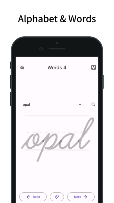 Cursive: Learn English Cursive [iOS, Android] | enoiu