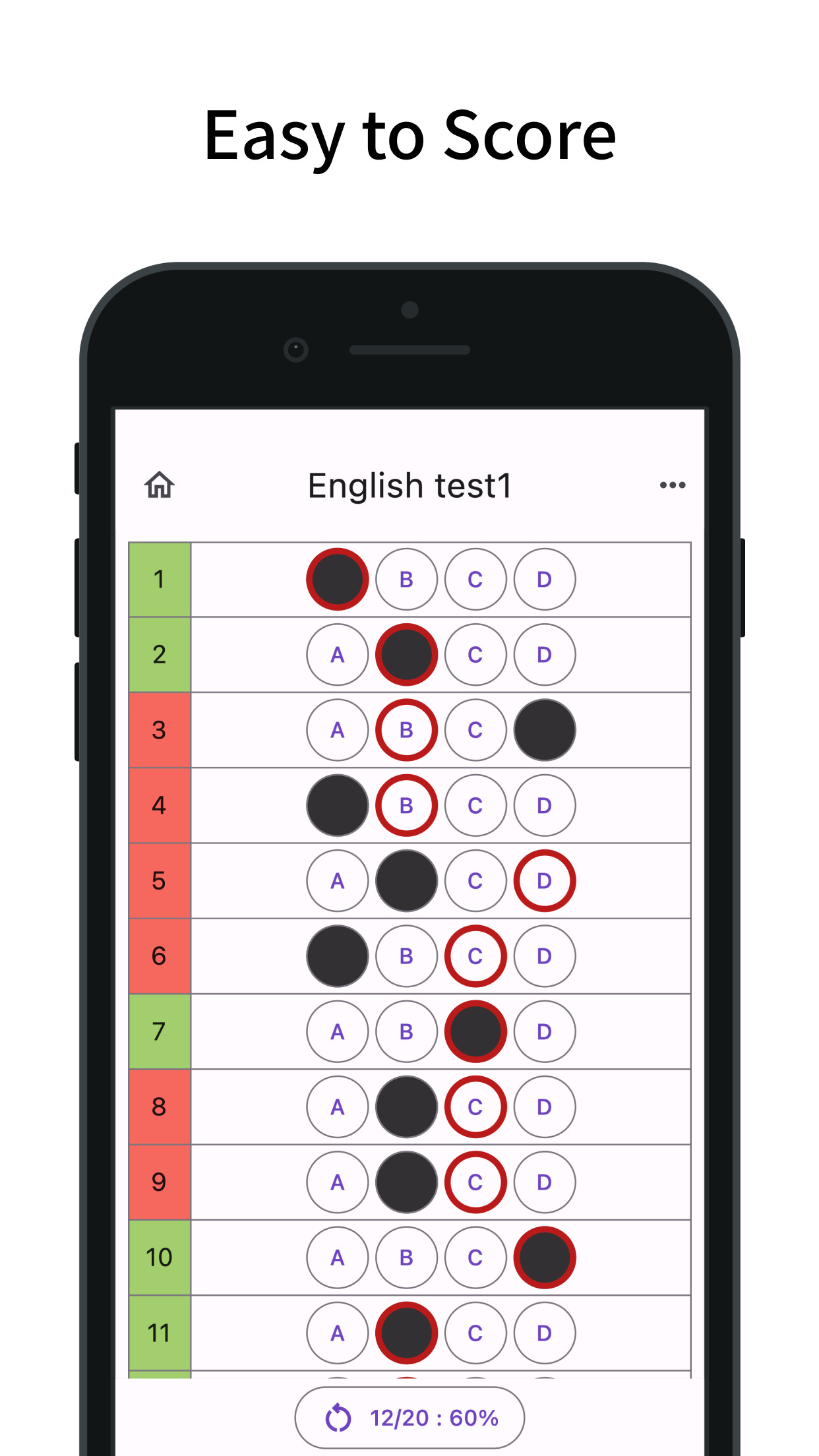 MarkSheet: answer sheet [iOS, Android] | enoiu