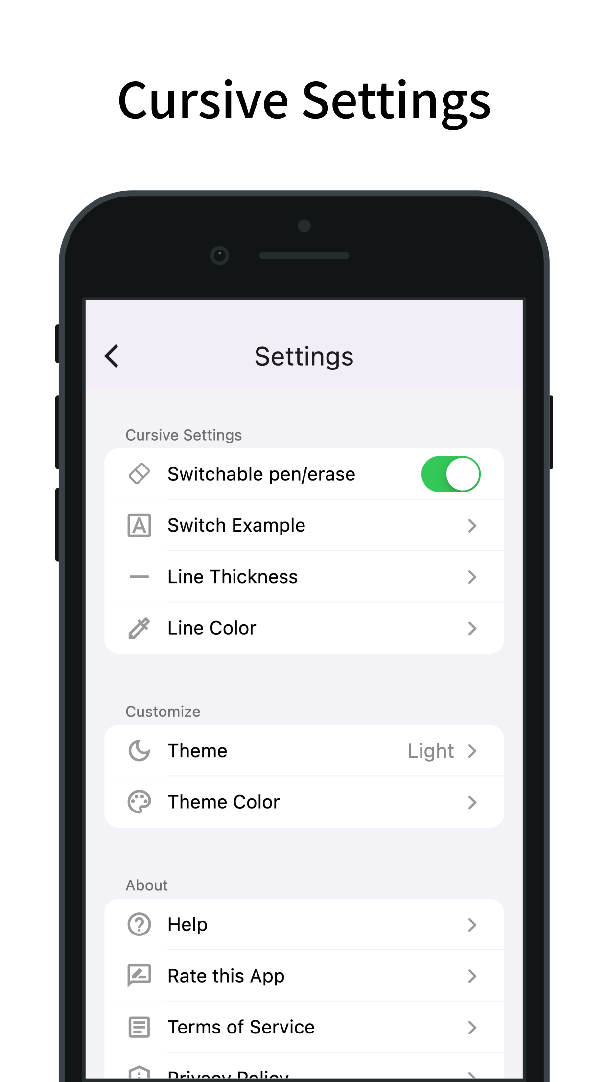 Cursive: Learn English Cursive [iOS, Android] | enoiu